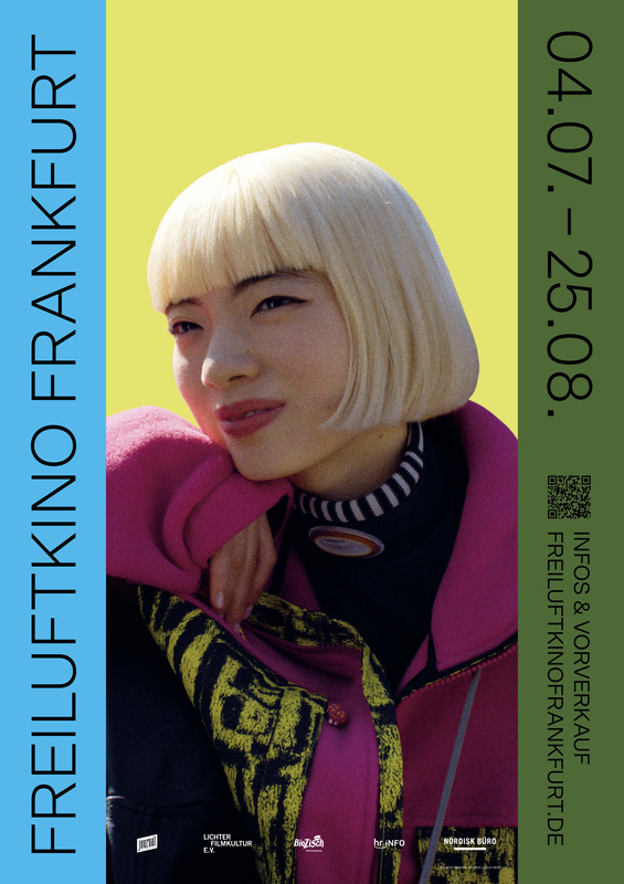 “Freiluftkino Frankfurt 2024”, 2024, by Luzia Hein - typo/graphic posters