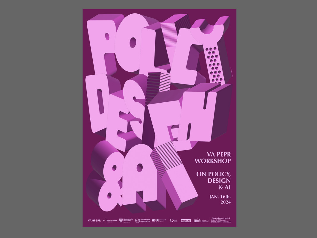 “VA PEPR WORKSHOP ON POLICY, DESIGN & AI”, 2024, by Michael Speranza ...