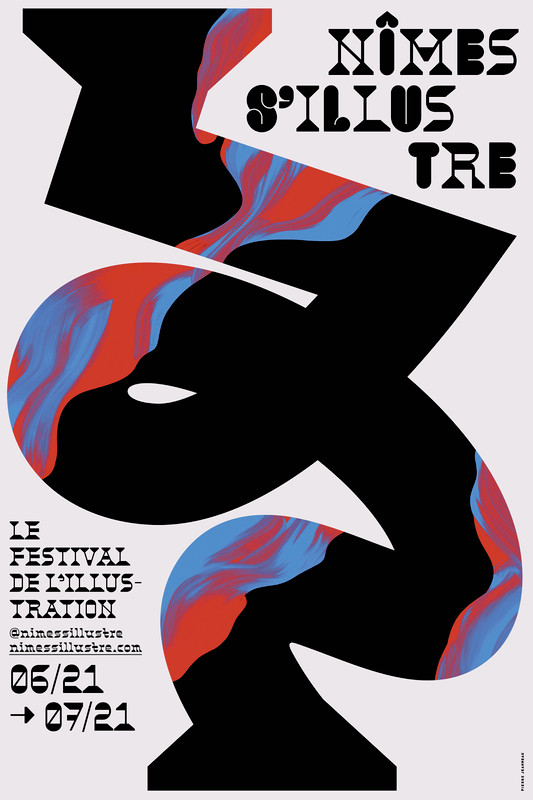 “Nîmes s'illustre 2022”, 2021, by Pierre Jeanneau - typo/graphic posters