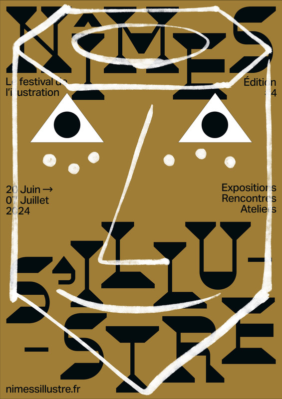 “Nîmes s'illustre 2024”, 2024, by Pierre Jeanneau - typo/graphic posters