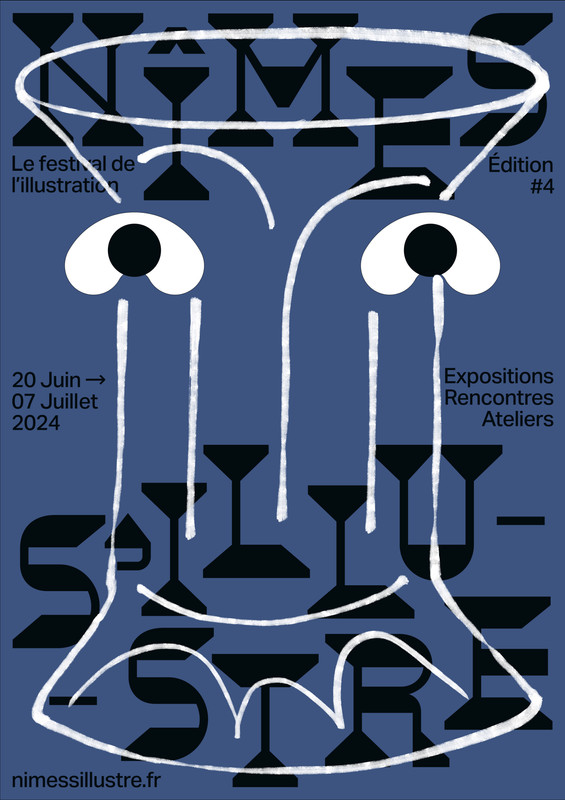 “Nîmes s'illustre 2024”, 2024, by Pierre Jeanneau - typo/graphic posters