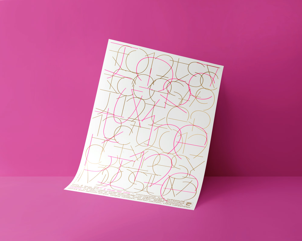 “Fonts & Faces #9”, 2022, by Simon Renaud - typo/graphic posters
