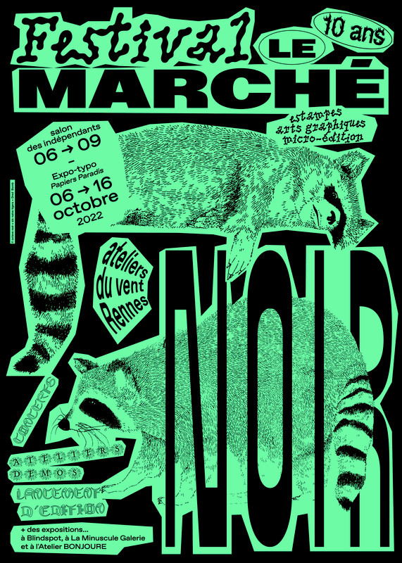 “C'est quand la fin”, 2021, by Sixtine Gervais - typo/graphic posters