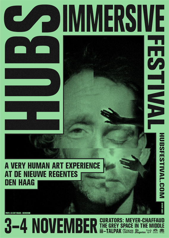 “hubs poster blue”, 2017, by vincent meertens - typo/graphic posters