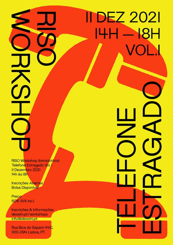 “RISO Workshop " Telefone Estragado"”, 2021, by Desisto - typo/graphic posters