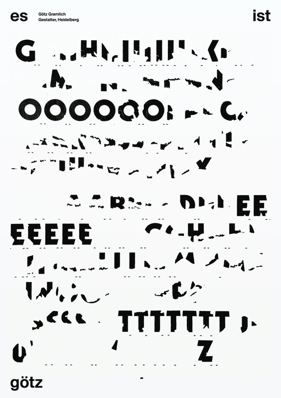 “Plakatatak ”, 2016, by Götz Gramlich - typo/graphic posters