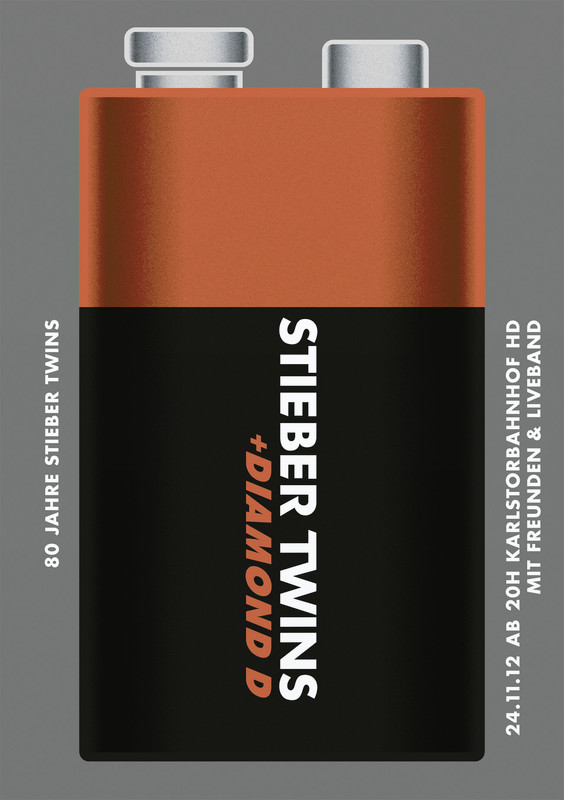 “Stieber Twins”, 2012, by Götz Gramlich - typo/graphic posters