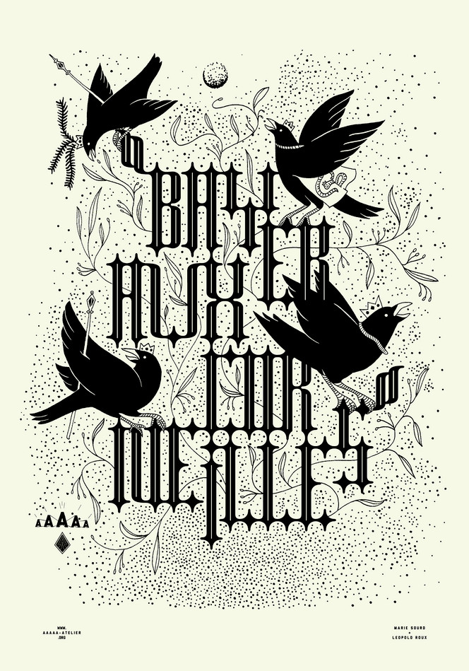 aaaaa atelier - typo/graphic posters