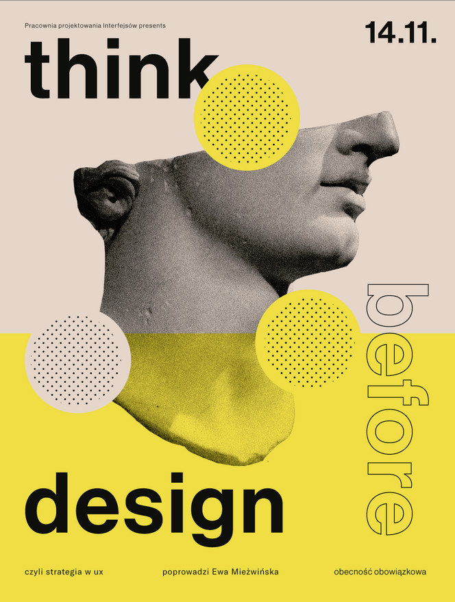 “think before design”, 2020, by alina rybacka-gruszczyńska - typo ...