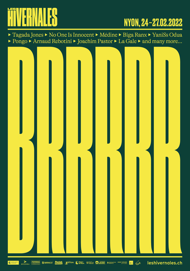 “25th JazzContreBand Festival ”, 2021, by Juuni - typo/graphic posters