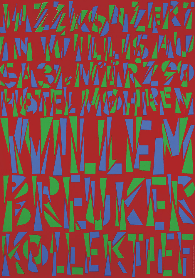 “OM”, 1982, by niklaus troxler - typo/graphic posters