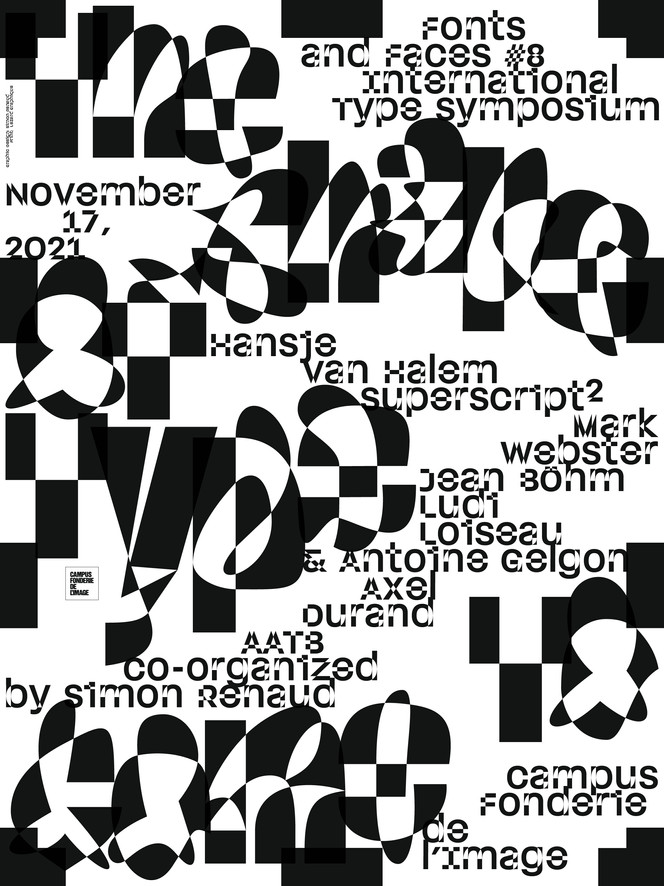 “Puces Typo #13”, 2023, by Simon Renaud - typo/graphic posters