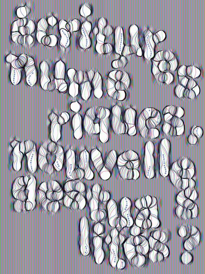“Puces Typo #13”, 2023, by Simon Renaud - typo/graphic posters
