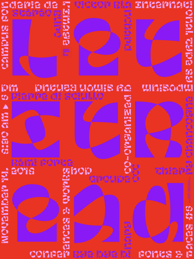 “Puces Typo #13”, 2023, by Simon Renaud - typo/graphic posters