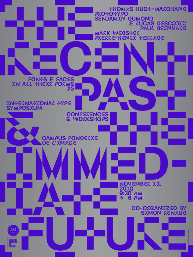 “Puces Typo #13”, 2023, by Simon Renaud - typo/graphic posters