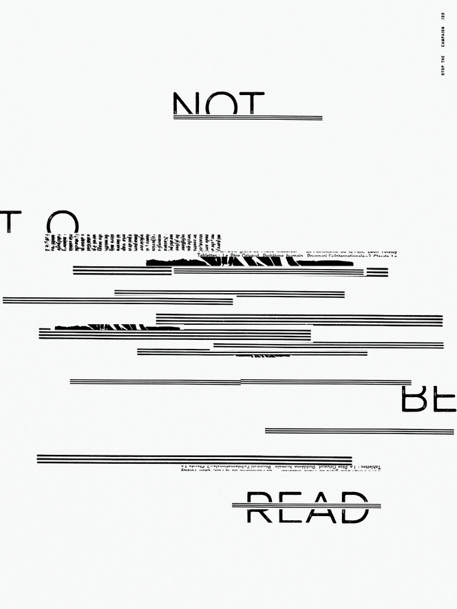 stop the campaign - typo/graphic posters