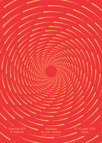 “Festival MV #5”, 2018, by Atelier Tout va bien - typo/graphic posters
