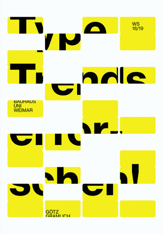 “Seeing what's behind”, 2015, by Götz Gramlich - typo/graphic posters