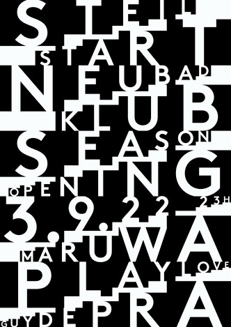 “Dachs”, 2022, by sam steiner, lea huser - typo/graphic posters